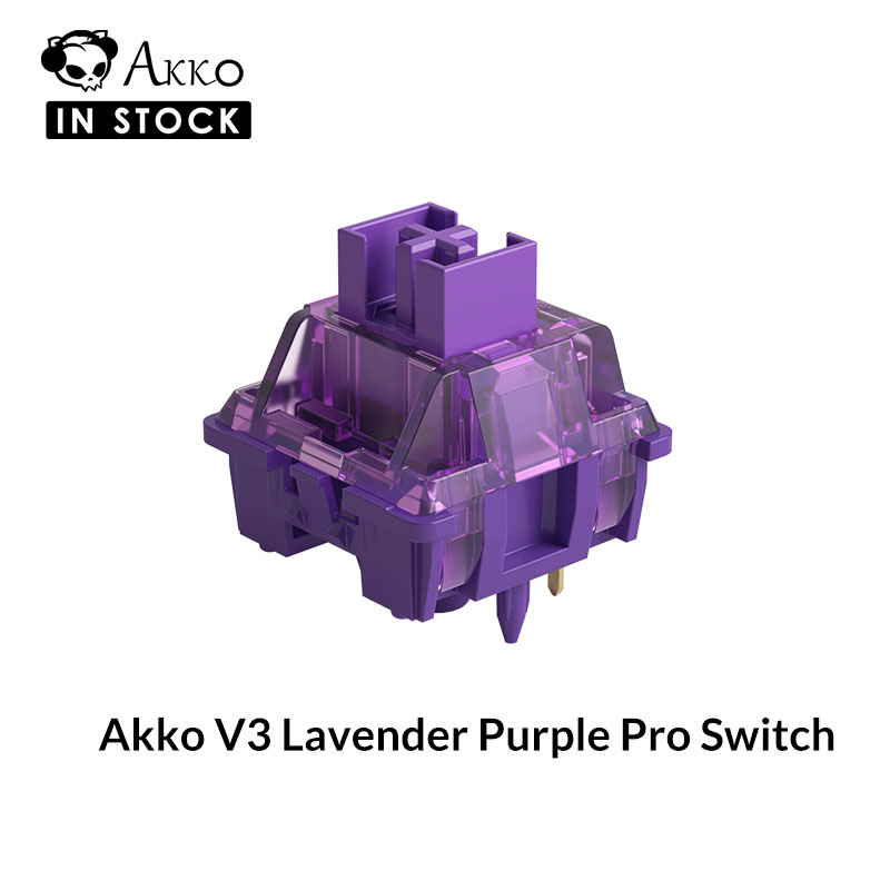 AKKO Lavender Purple Pro Switches With 5-Pins And Stable Dustproof Stem ...