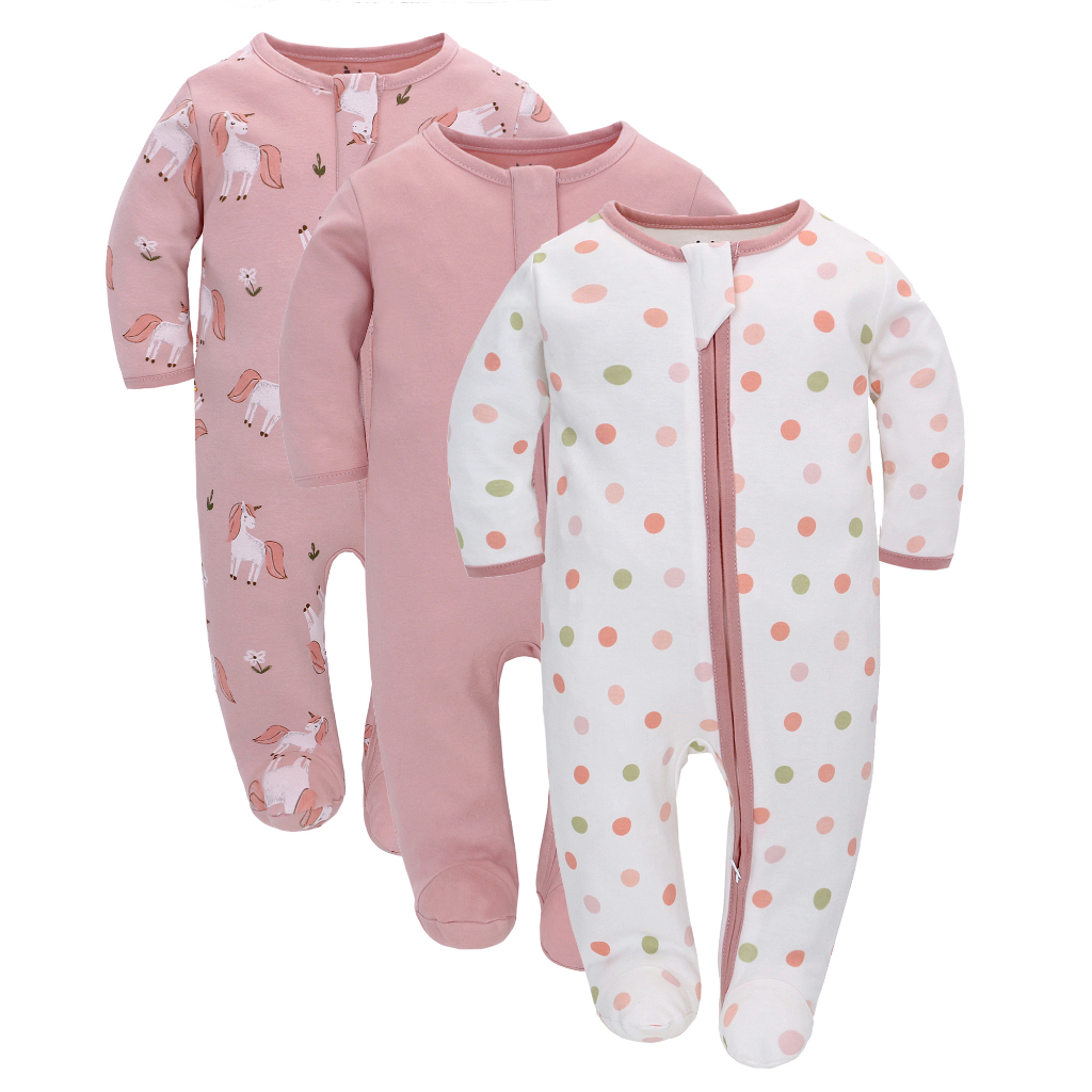 3pc Zipper Baby Boy Girl Clothes Long Sleeve Spring and Autumn Clothing ...