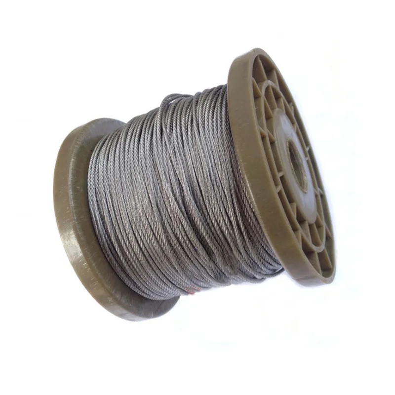 50 Meter 0.6-2mm Diameter Steel Stranded Wire Bare Rope Cable line ...