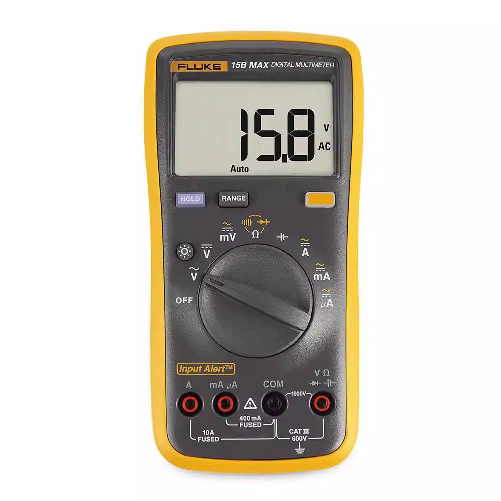 FLUKE F15B MAX 6000 Counts AC/DC Voltage,Current,Capacitance,Ohm Auto ...