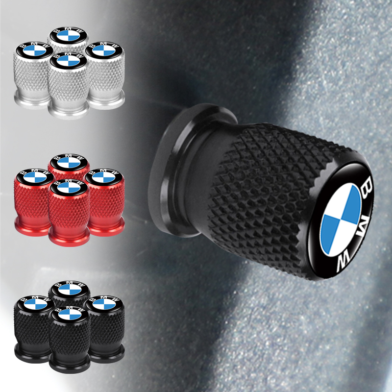 4pcs Threaded Styling Car Tire Dust-proof Cap 3D Logo Car Valve Stem Protect Cap for BMW E61 E90 ...