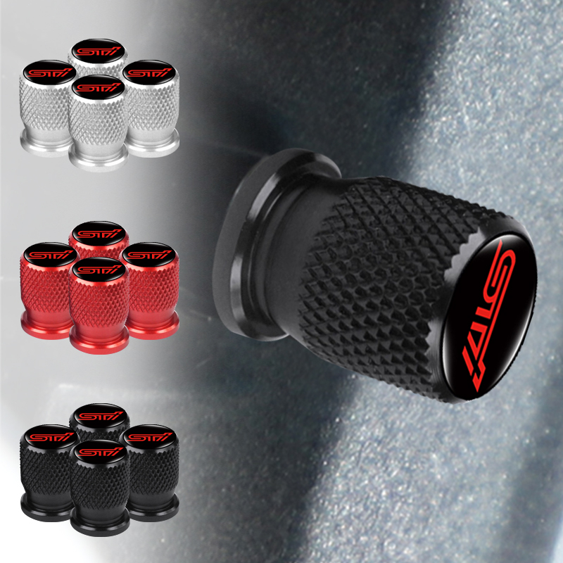 4pcs Threaded Styling Metal Car Tire Air Cap 3D Car Logo Valve Leak ...
