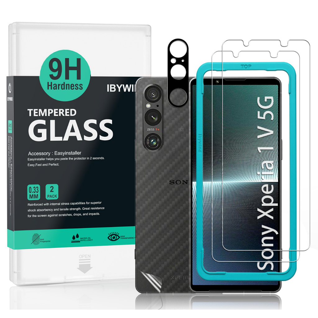 Ibywind For Sony Xperia 1 V Screen Protector (Pack of 2),with Metal ...