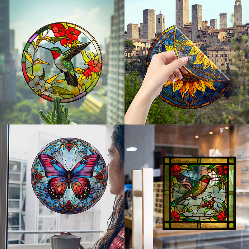 Bird Anti-collision Warning Sticker Wallpaper 3D Static Sticker Glass ...