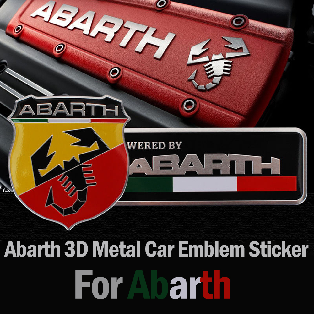 For Abarth Scorpion Car Logo Metal Emblem Stickers Personality Modified ...