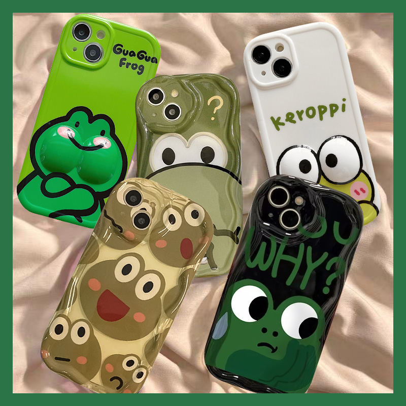 Cartoon Cute Funny Crocodile Dinosaur Frog Phone Case Compatible For ...