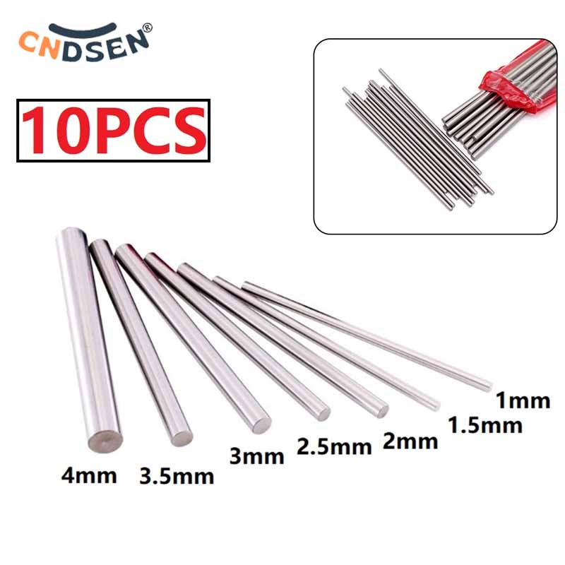 10PCS HSS Round Bar Straight Shank Metric 100mm Long High Speed Steel ...