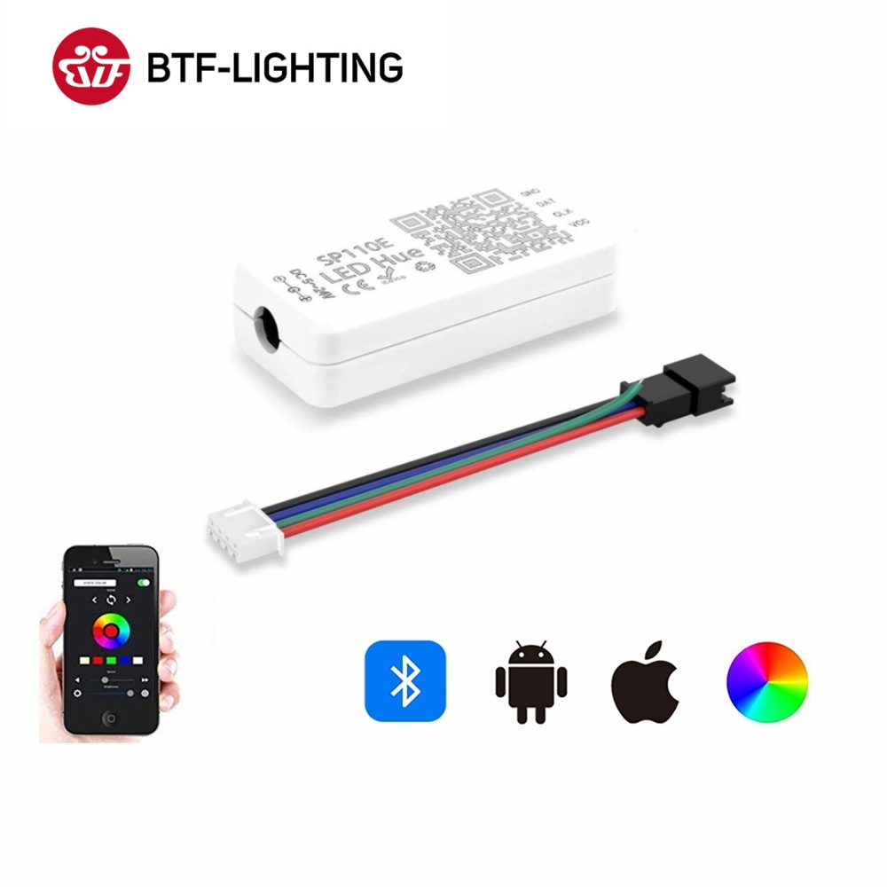 BTF-LIGHTING SP110E LED strip light controller APP Bluetooth control ...