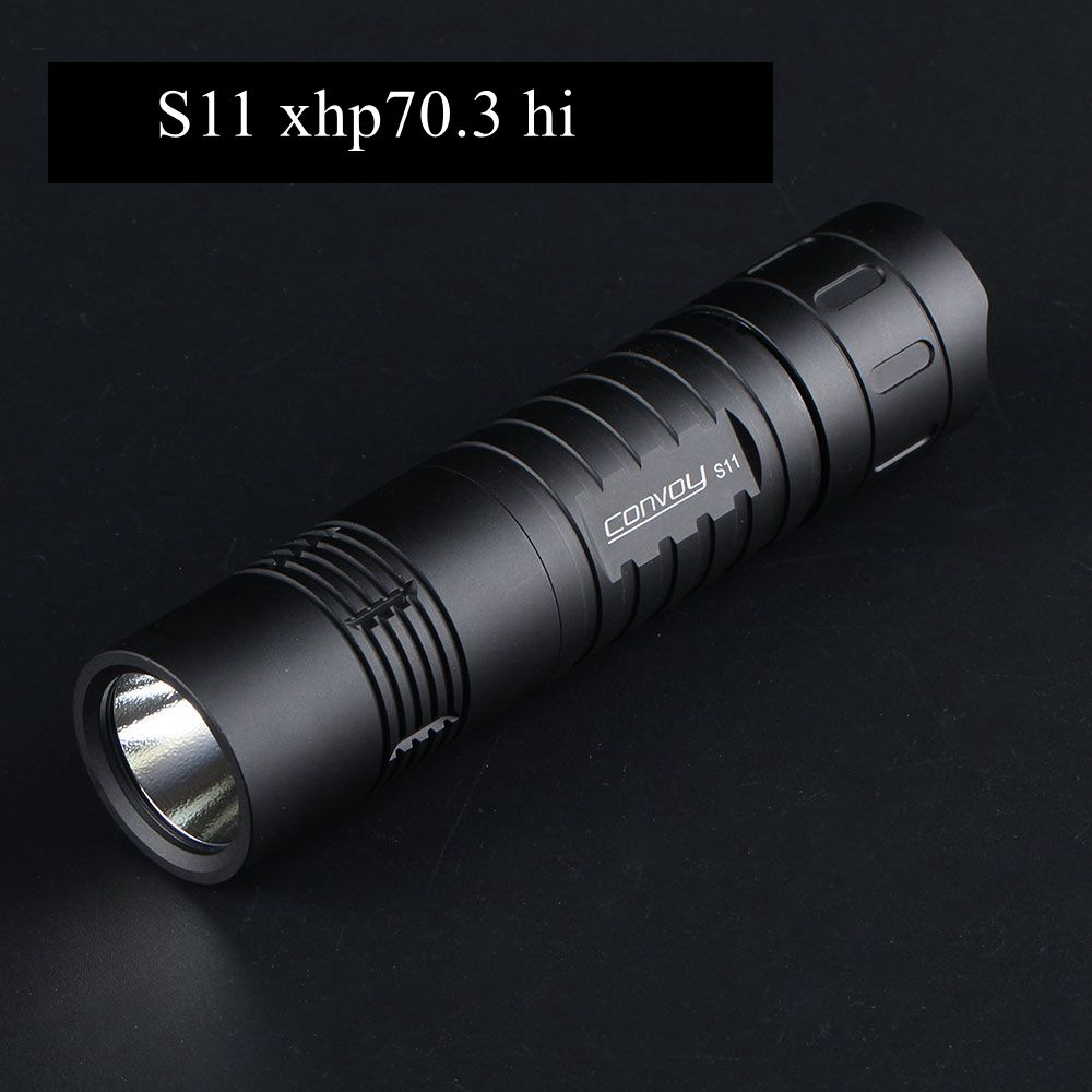 Convoy S11 Flashlight With CREE XHP70.3 HI LED 26650 Battery Floodlight ...
