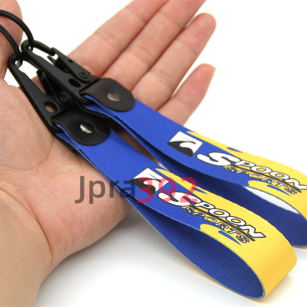 SPOON racing style keyband racing keychain JDM style nylon keyring ...