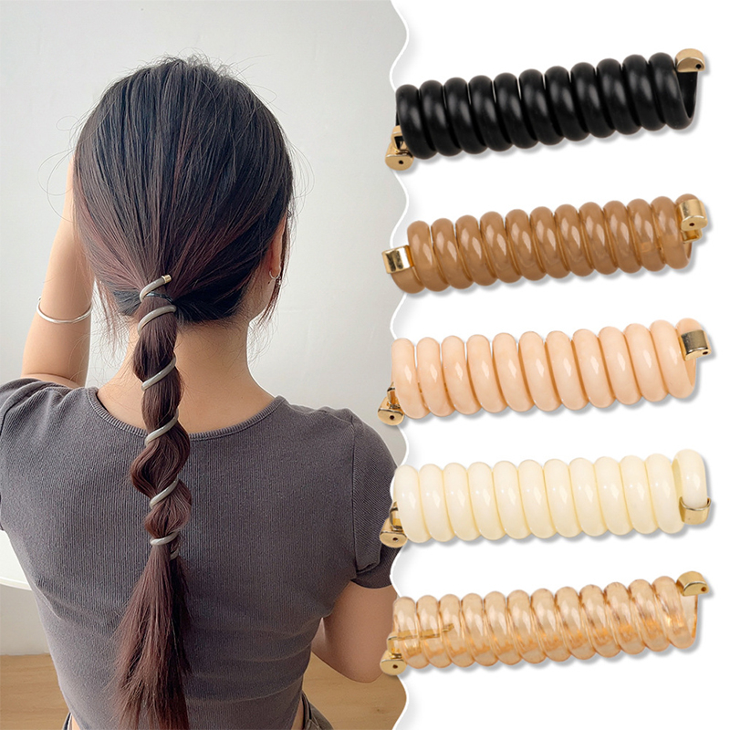 Japanese Hair Editing Telephone Wire Hairbands High Elastic Telephone ...