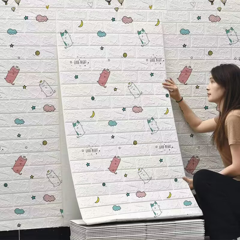 SHIP TODAY!70*100CM/70*500CM SUPER LONG Self Adhesive Sticker Brick ...