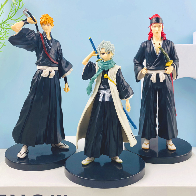 3Pcs/Set 15-18cm Bleach Anime Figure Kurosaki Ichigo Hitsugaya ...