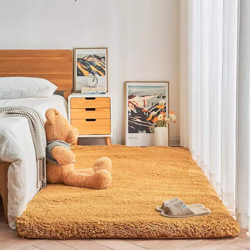 Lamb Fleece Thickened Bedroom Carpet Living Room Coffee Table Bedside ...