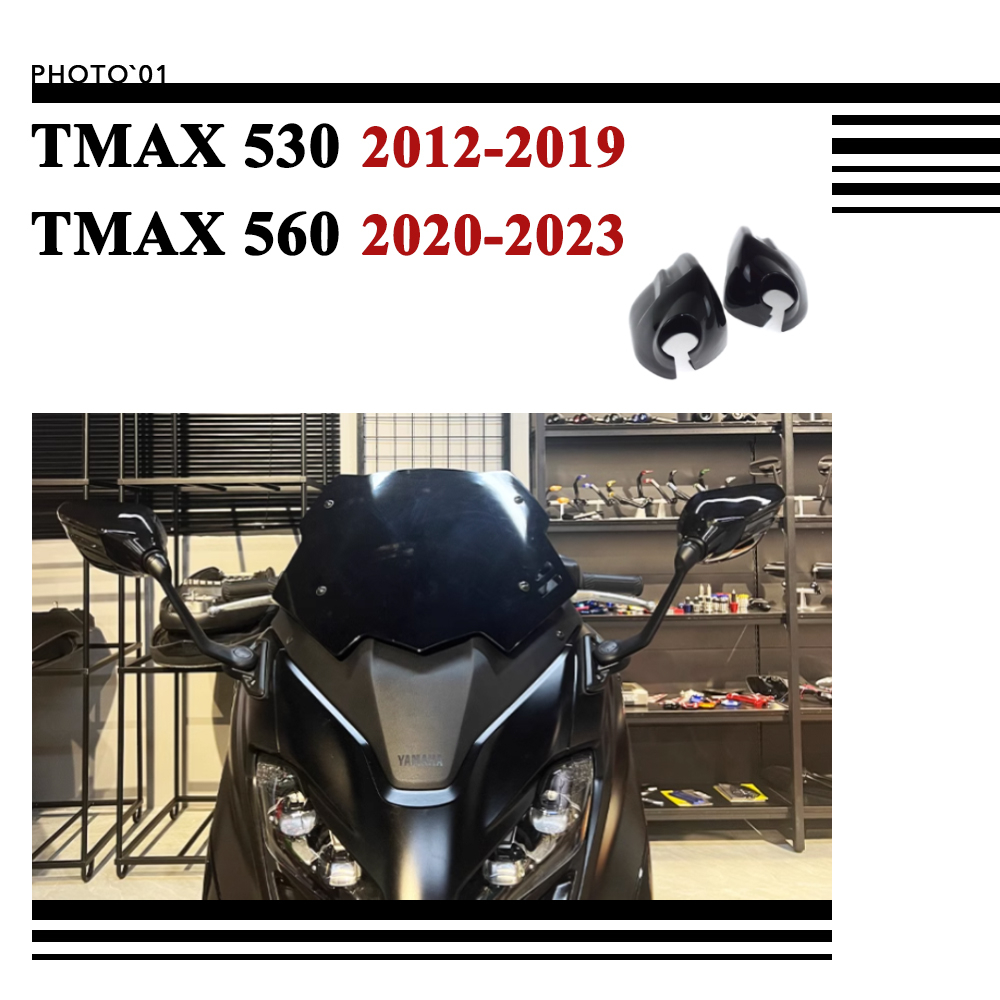 PSLER For Yamaha TMAX 530 TMAX 560 TMAX530 TMAX560 Rearview Mirror Side ...