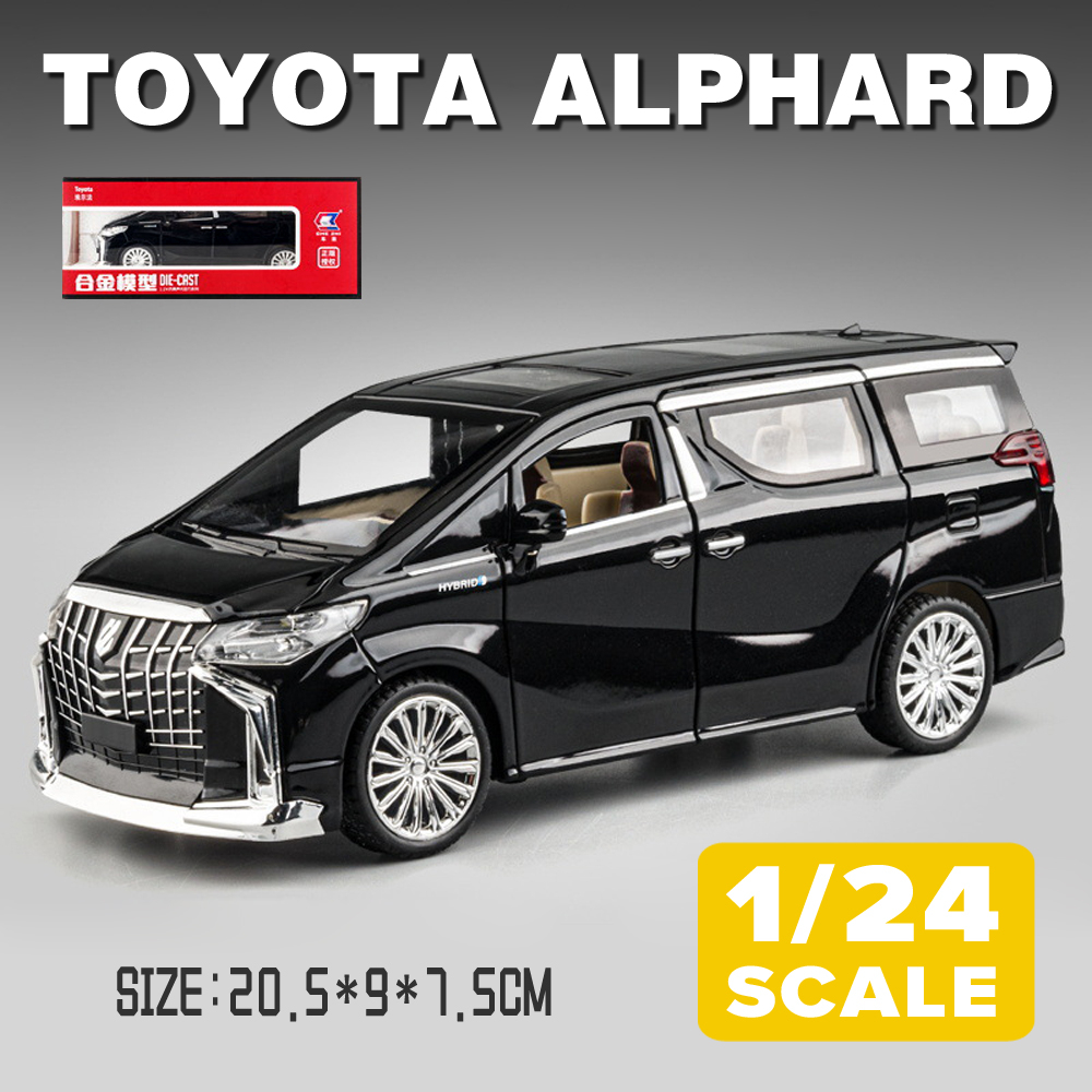 KLT 1/24 Diecast Car Model Modellista Toyota Alphard Vellfire Pull Back ...