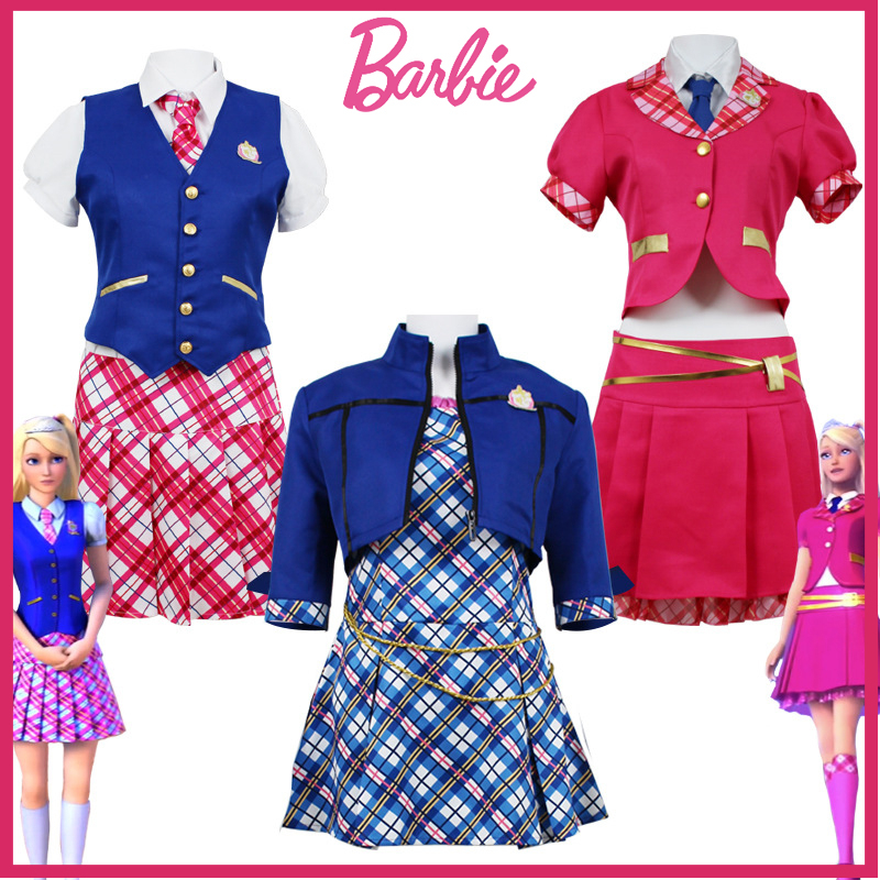 Barbie Princess School Charm Delancey DE Wen Cosplay Skirt Woman ...