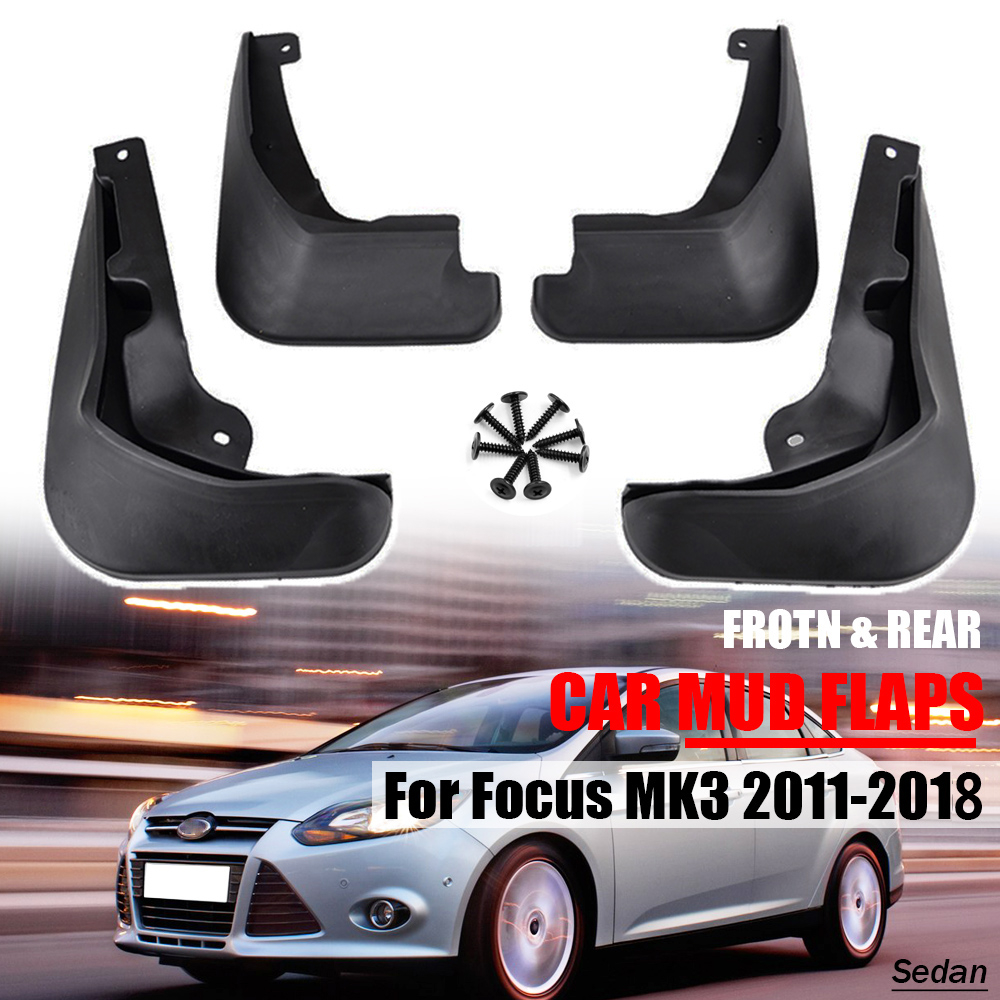 4pc For Ford Focus MK3 3 5dr Estate Kombi 2011 - 2019 Splash Guards ...