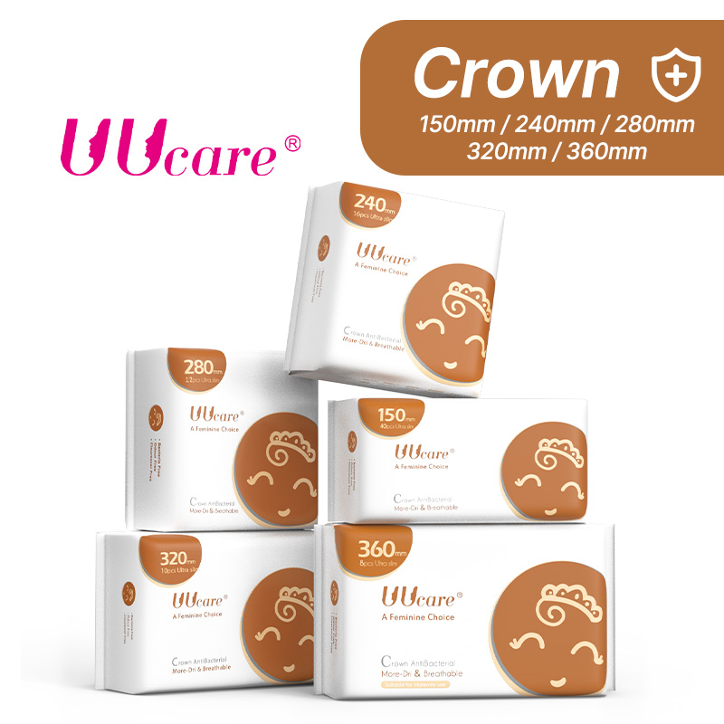 UUcare Crown Sanitary Pads Panty Liner Antibacterial 卫生棉 Instantly ...