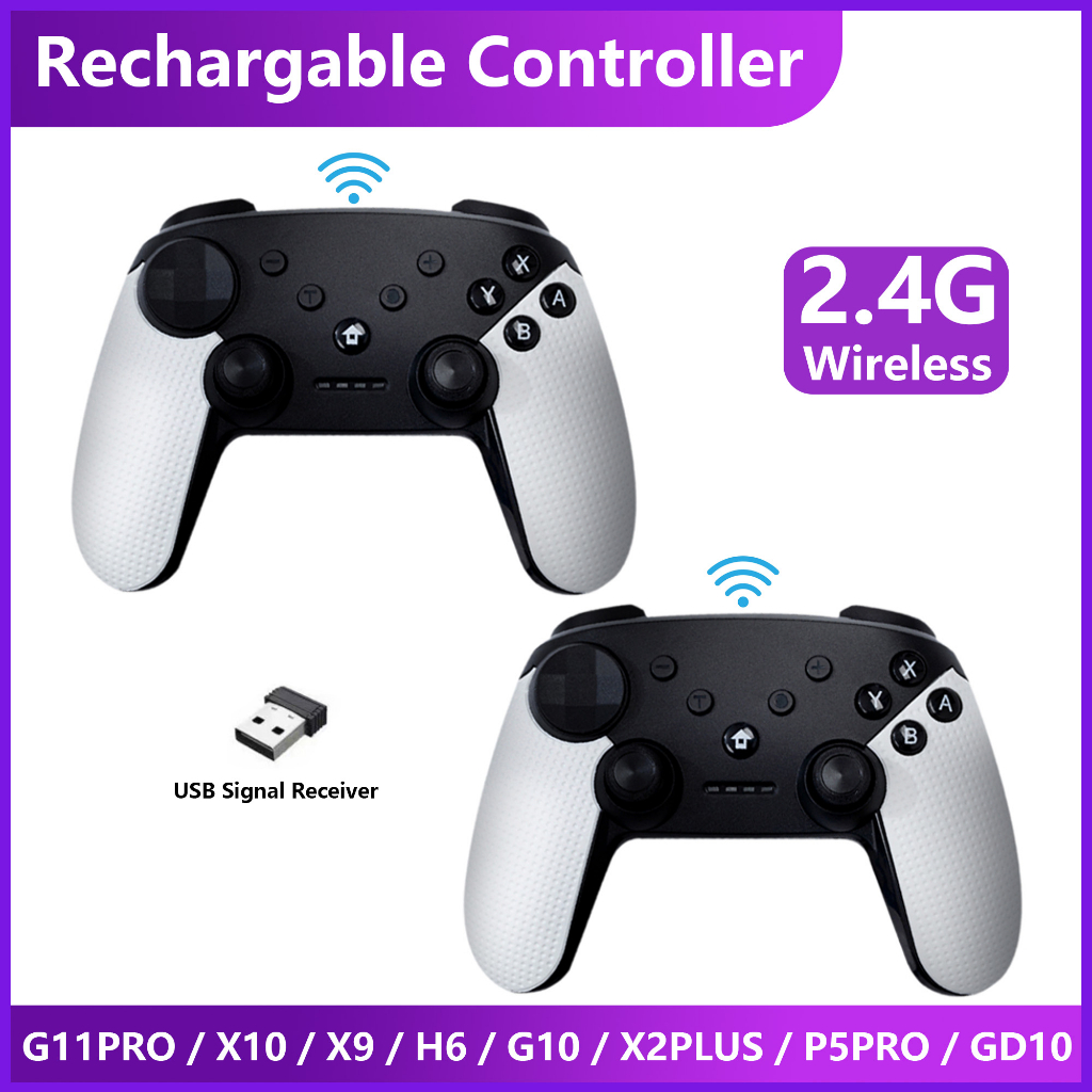 Wireless Controller with 500mAh Rechargeable Battery 2.4g Wireless ...