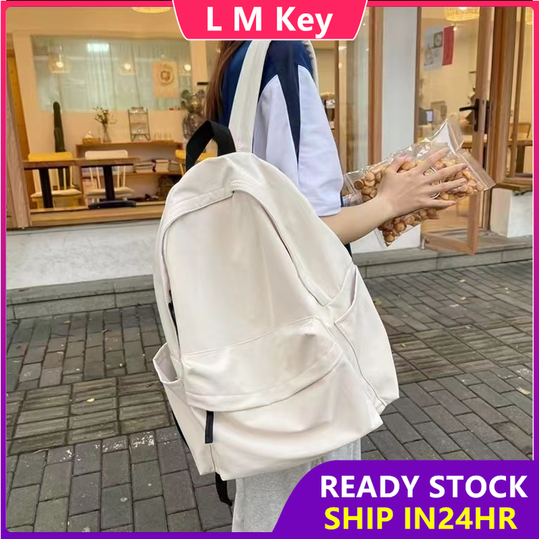 【READY STOCK】School backpack bag women school bag Korean girl backpack ...