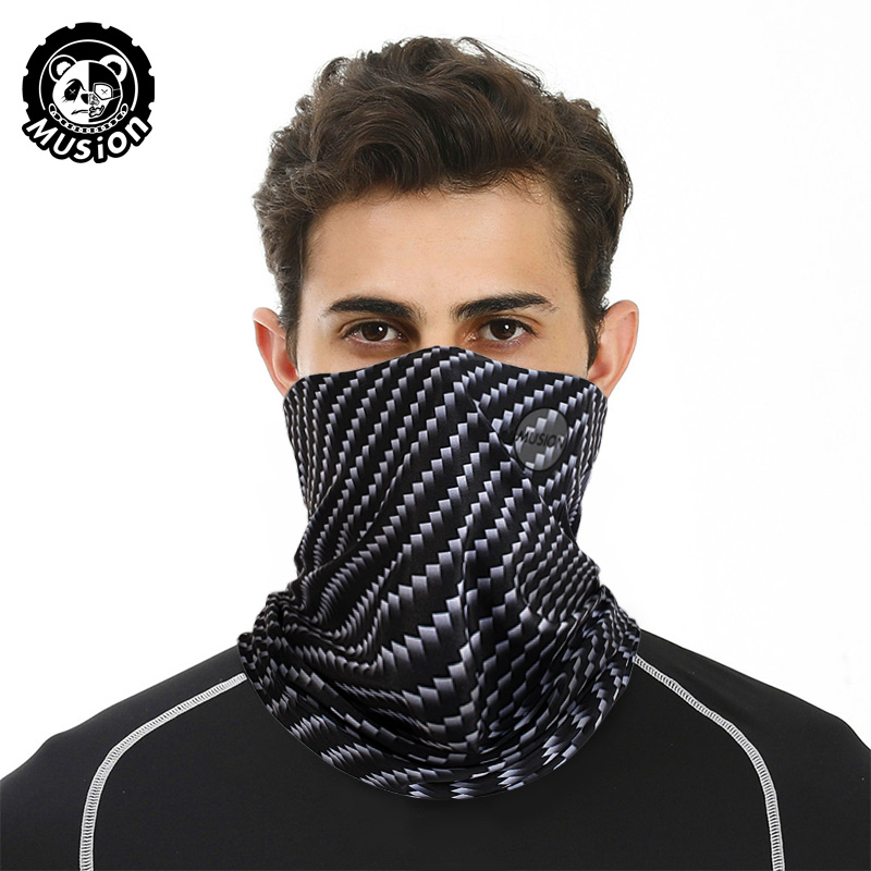 Musion Seamless Ice Silk Motorcycle Helmet Mask UPF 50+ Bandana Scarf ...