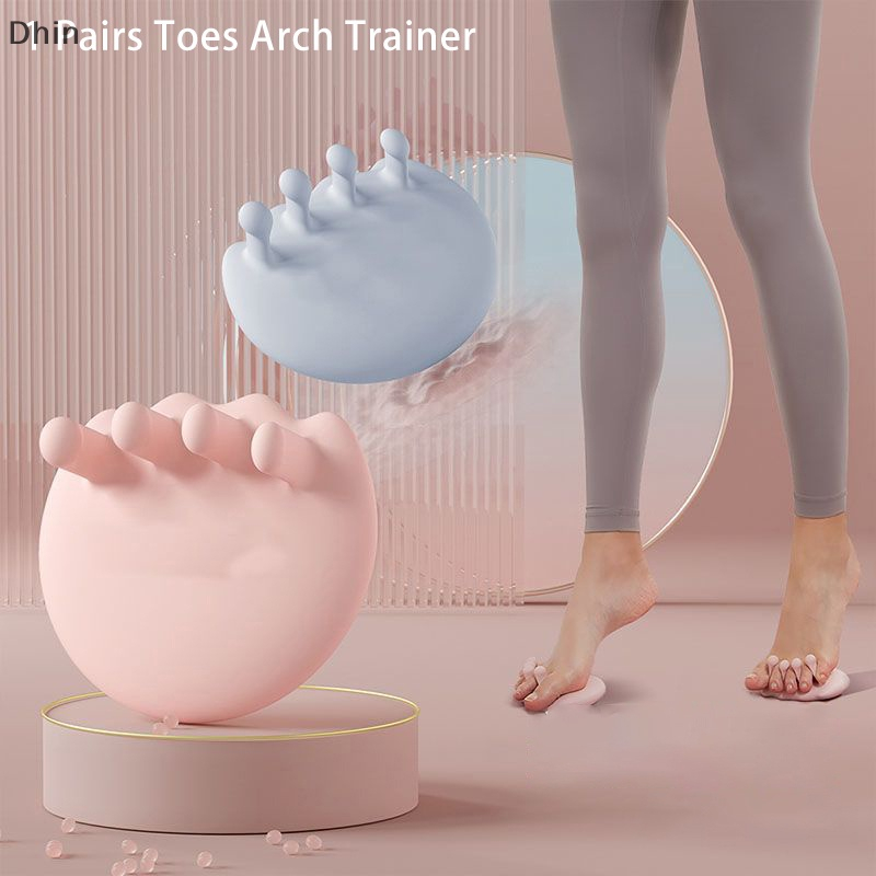 [Dhin] 1Pair Corrector Arch Training Toe Splitter Trainer Yoga Fitness ...