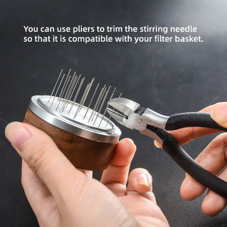 NEOUZA 51mm 53mm WDT Tool Spinning Espresso Stirrer，24 Needles Coffee ...