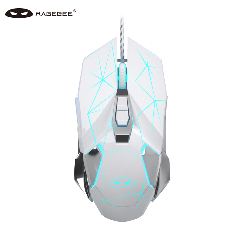 MageGee Wireless Gaming 3200 DPI RGB Optical Rainbow Colorful Backlight ...