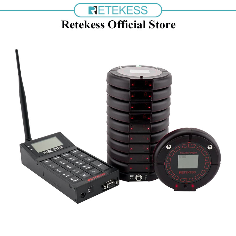 Retekess TD159 Wireless Restaurant Calling System Pagers Long Range ...