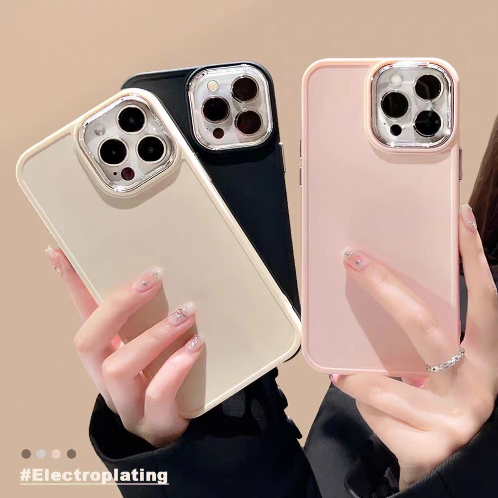 Metal Buttons Soft Phone Case Compatible for IPhone 15 14 13 12 11 Pro ...