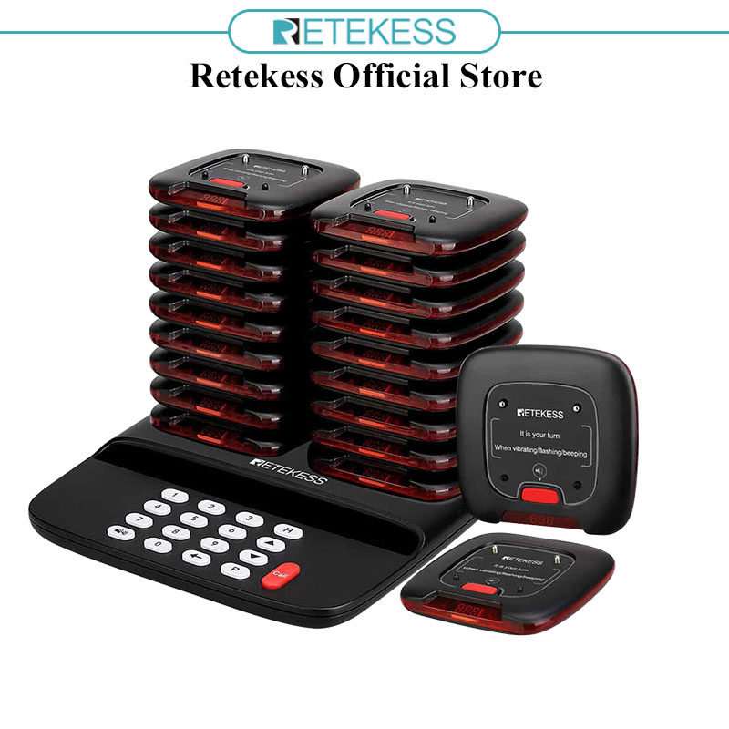 Retekess TD183 Restaurant Pager Wireless Calling Queue System For ...