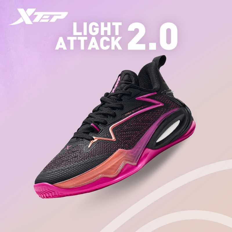 XTEP Light Attack 2.0 Men Basketball Shoe Mid-Top Support Professional ...