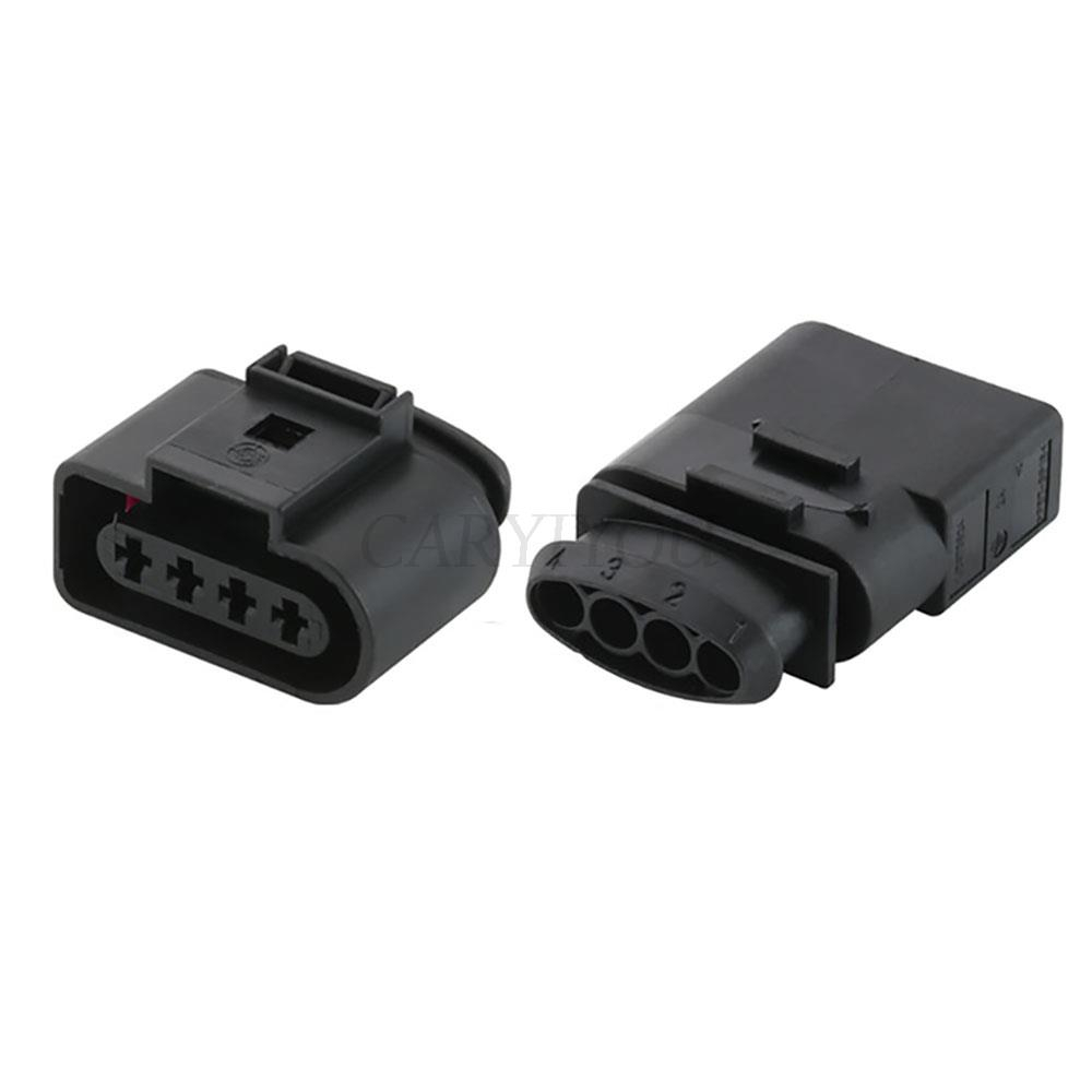1 Set 4 Pins Male Plug Female Socket 4B0973724 638245-1 1J0973724 ...