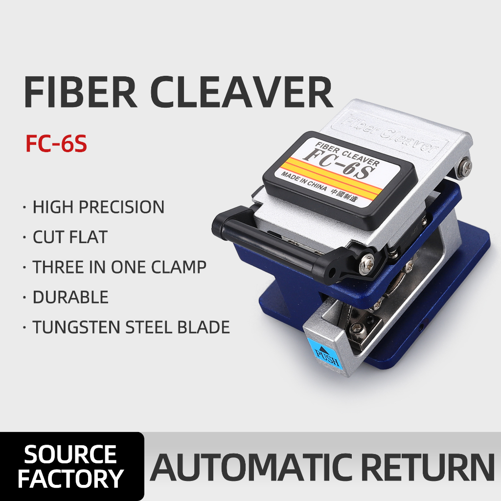 FC-6S Optical Fiber Cleaver Stripping Cutter Tool Cleaves blade Fiber Optic Cleaver Stripping ...