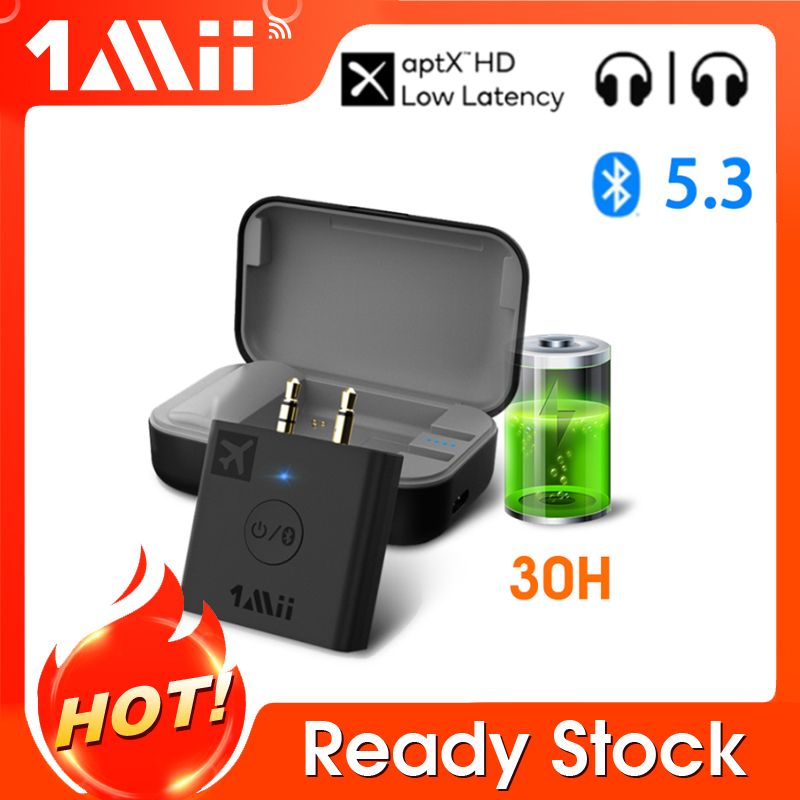 1Mii B05 Bluetooth 5.3 Transmitter Audio With 30H Charge Case aptX LL ...