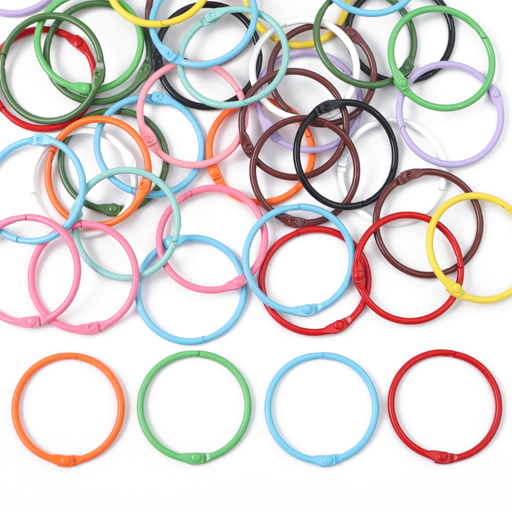 [43mm] Open Key Ring Ring Key Ring Color Spray Paint Accessories DIY ...