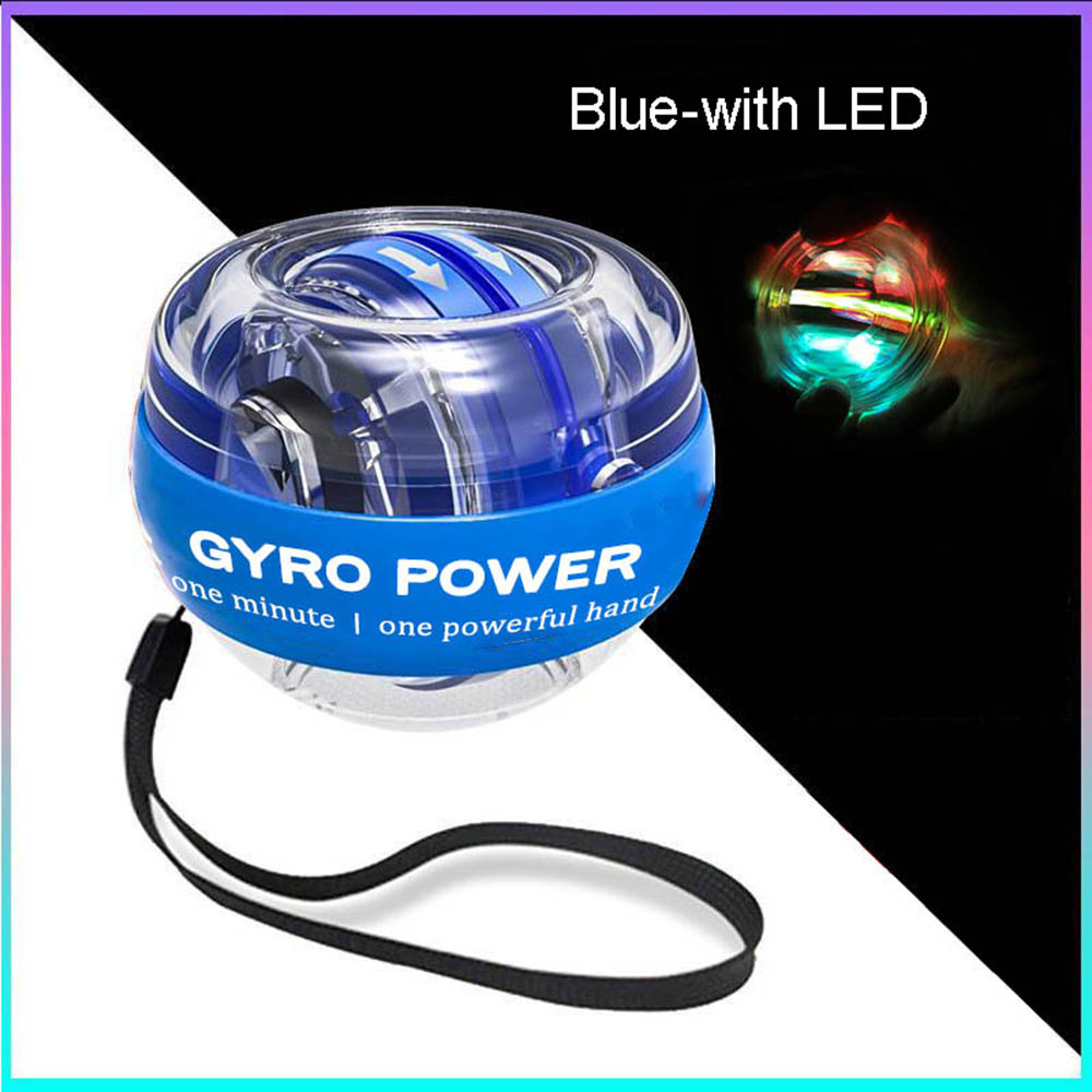 Gyro Ball Gyroscope LED Wrist Ball Power Gym Training Exercise Tool ...