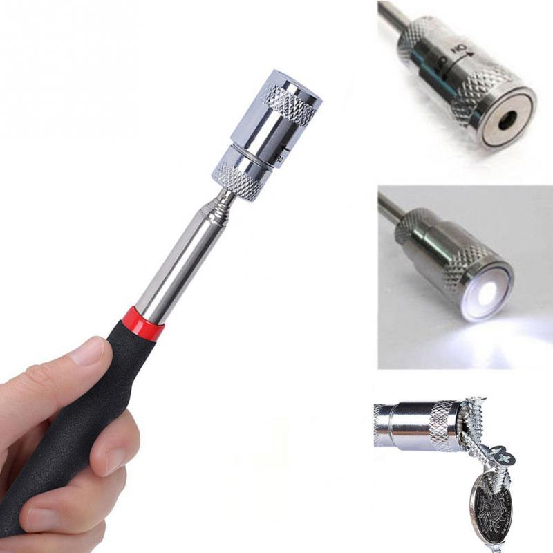 1pc Magnetic Mini LED Magnet Tool Telescopic Pick Up Tool Screwdriver ...