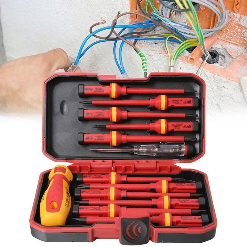 Electrician Repair Tools Kit 13pcs 1000V Changeable Insulated ...