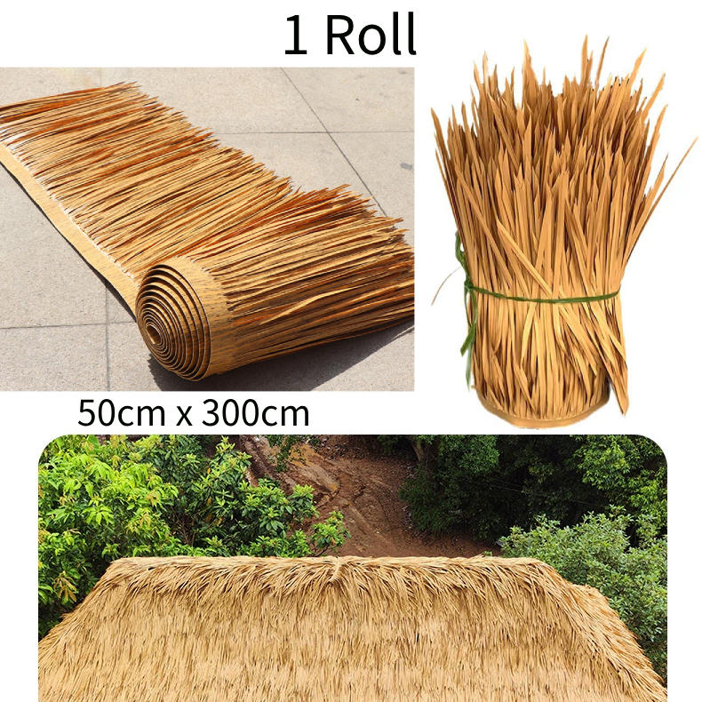 Simulated Thatched Scenic Roof Decorate Fake Straw Plastic Thatched ...