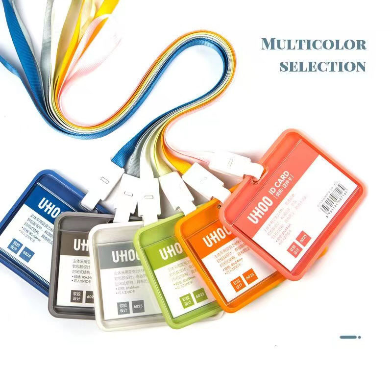 Transparent Waterproof Card Holder With Long Strap For Anti Loss Campus ...