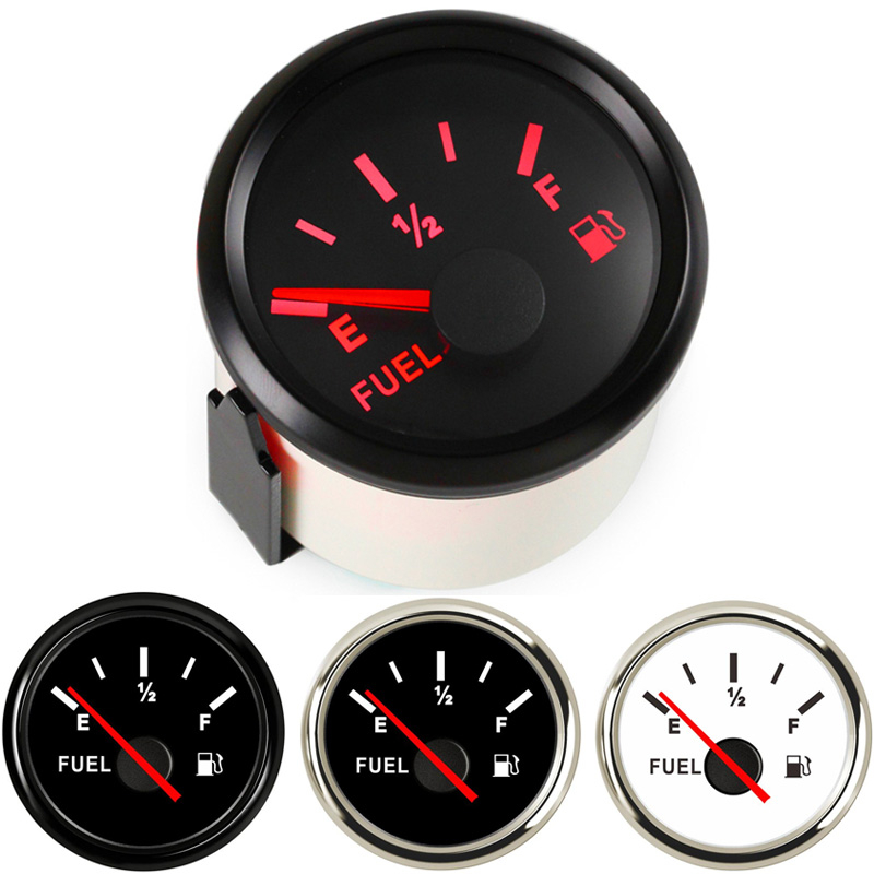 52mm Fuel Level Gauges Pointer Type 0-190ohm Auto Black Fuel Level Meters 240-33ohm 9-32vdc Red ...