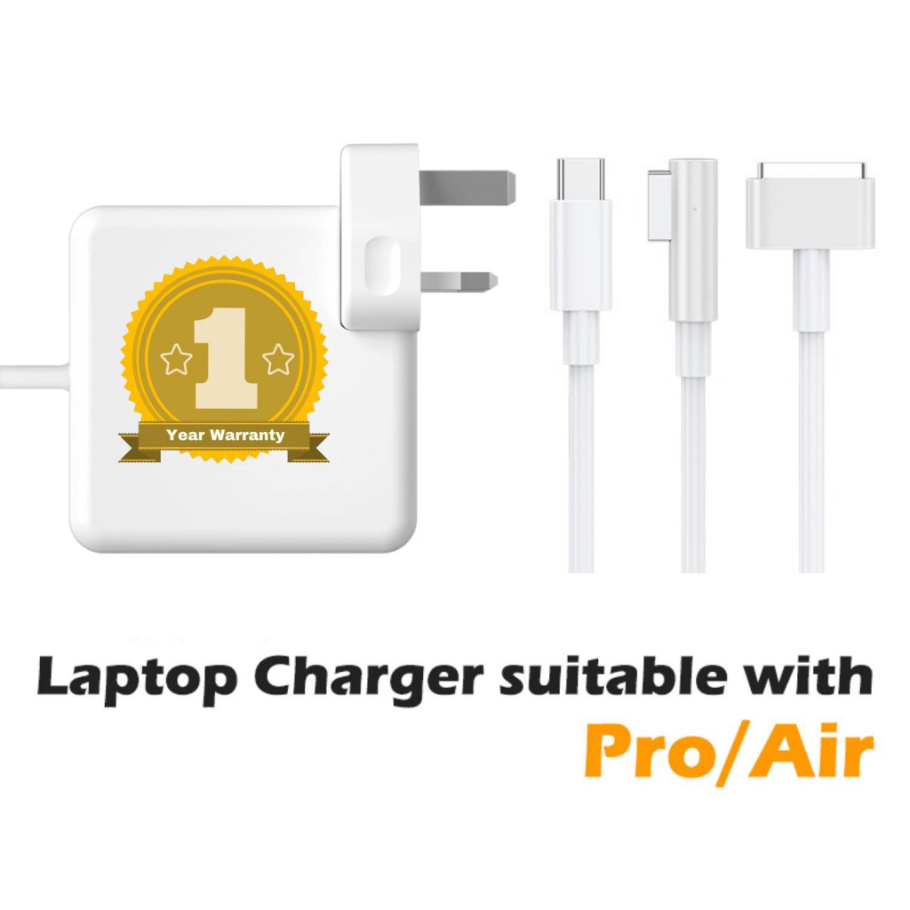 Premium 29W/30W/45W/60W/61W/85W/87W/96W/100W/118W/140W T-Tip L-Tip USB C Power Adapter Laptop ...