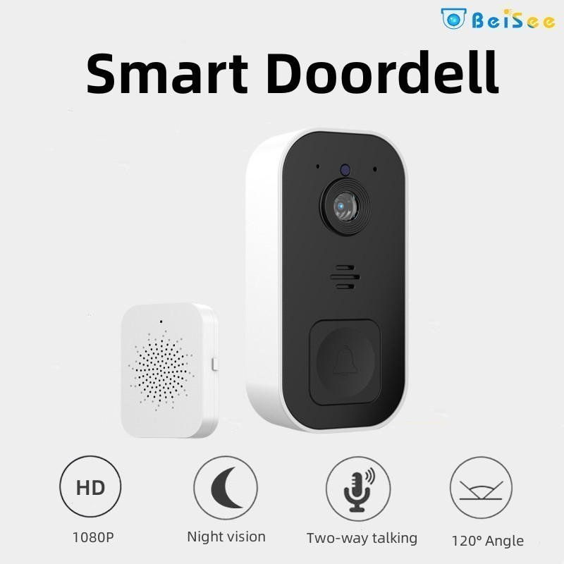 WIFI Smart Door bell camera 1080P HD Smart Night Vision Wireless ...