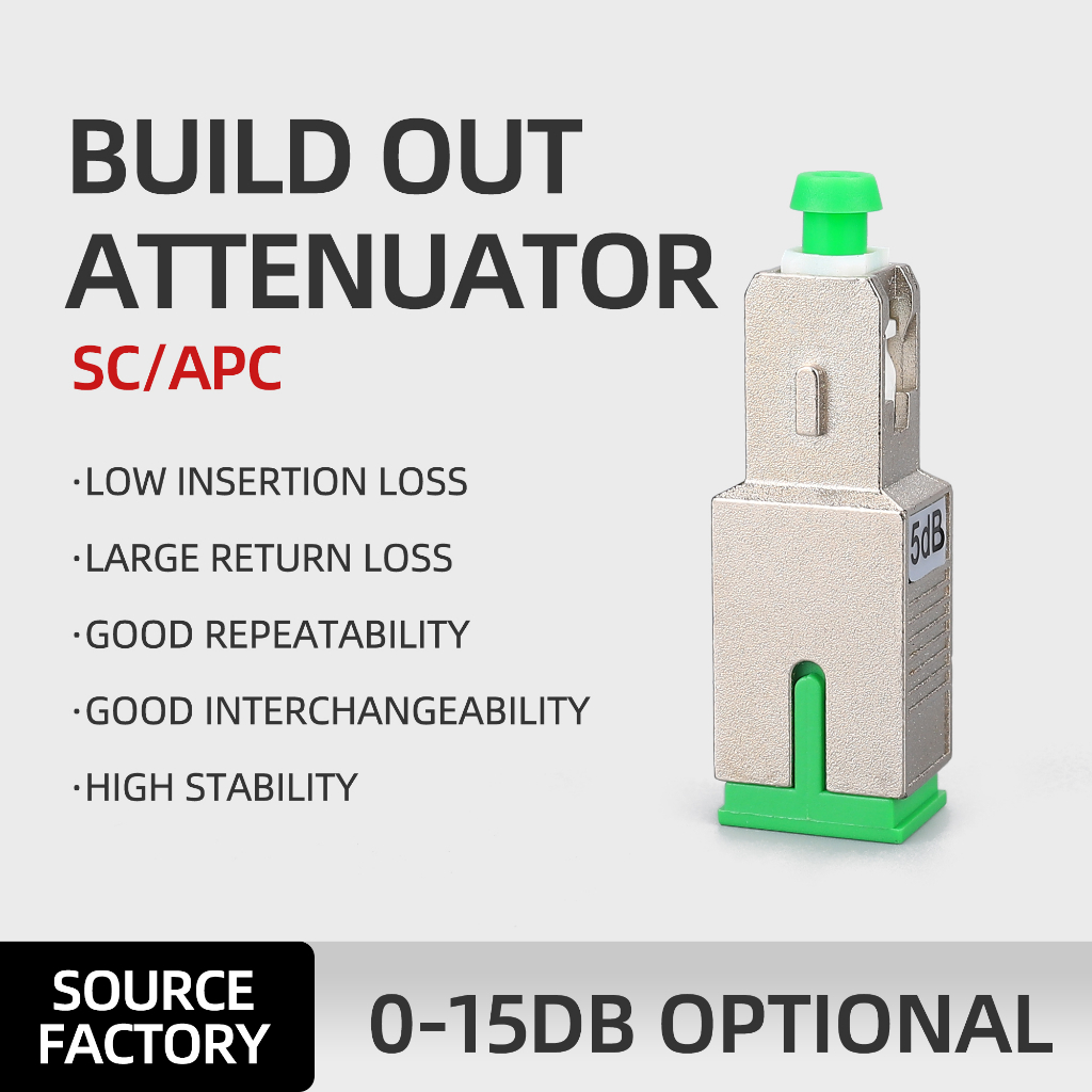 Fiber Optic Attenuator Single-mode Fiber Optic Male to Female Connector 3DB/5DB/7DB/10DB/15DB ...