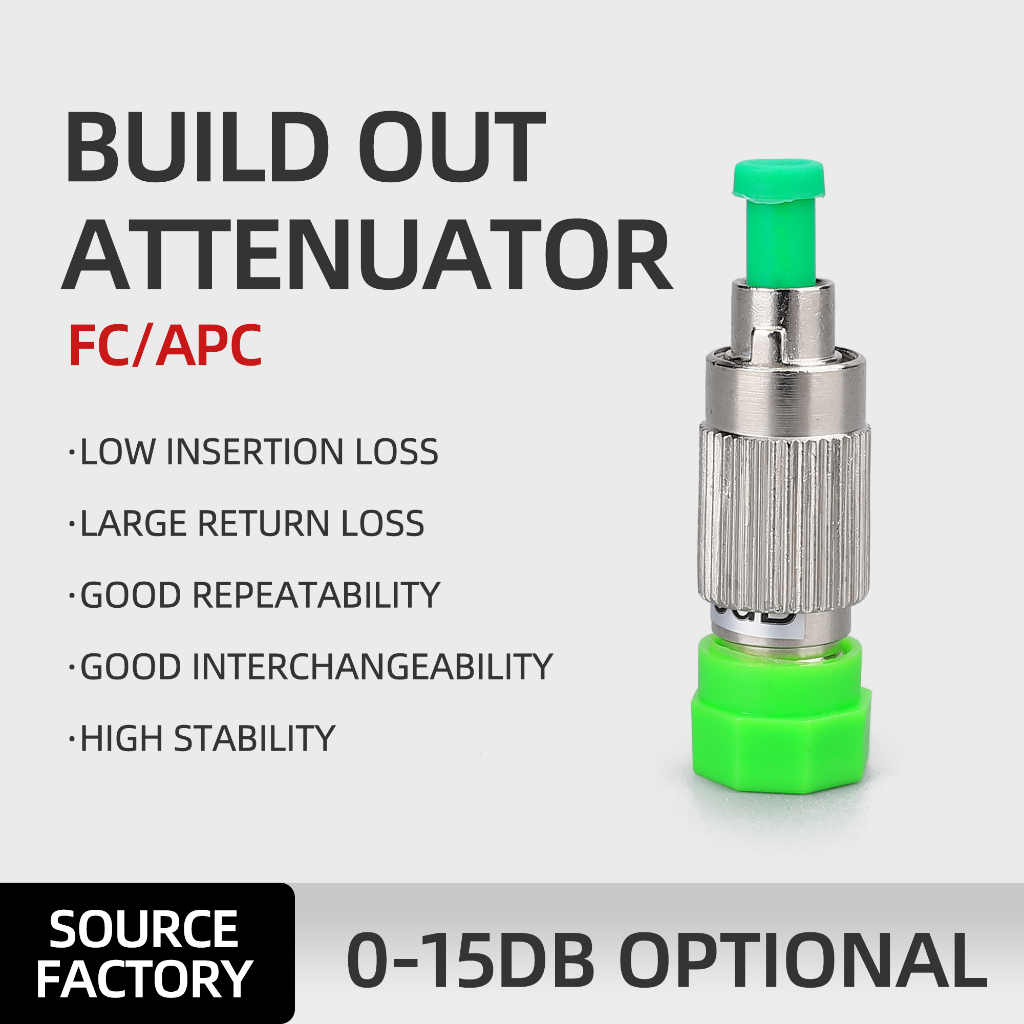 Optical fiber attenuator 3DB/5DB/7DB/10DB/15DB male and female fixed optical Adapter FC/APC yin ...