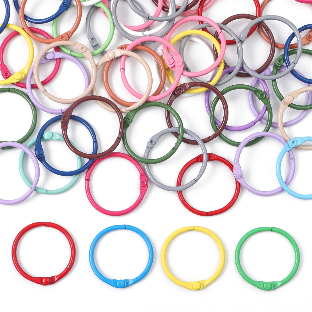 [30mm] Open Ring Key Ring Color Spray Paint Open Ring DIY Making Key ...