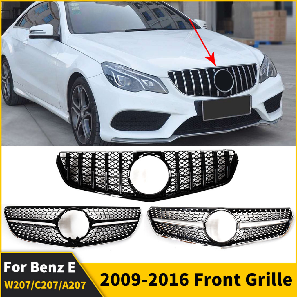 Front Radiator Grille Bumper Grill Mesh For Mercedes W207 C207 A207 Benz E Coupe 2009-2016 E200 ...