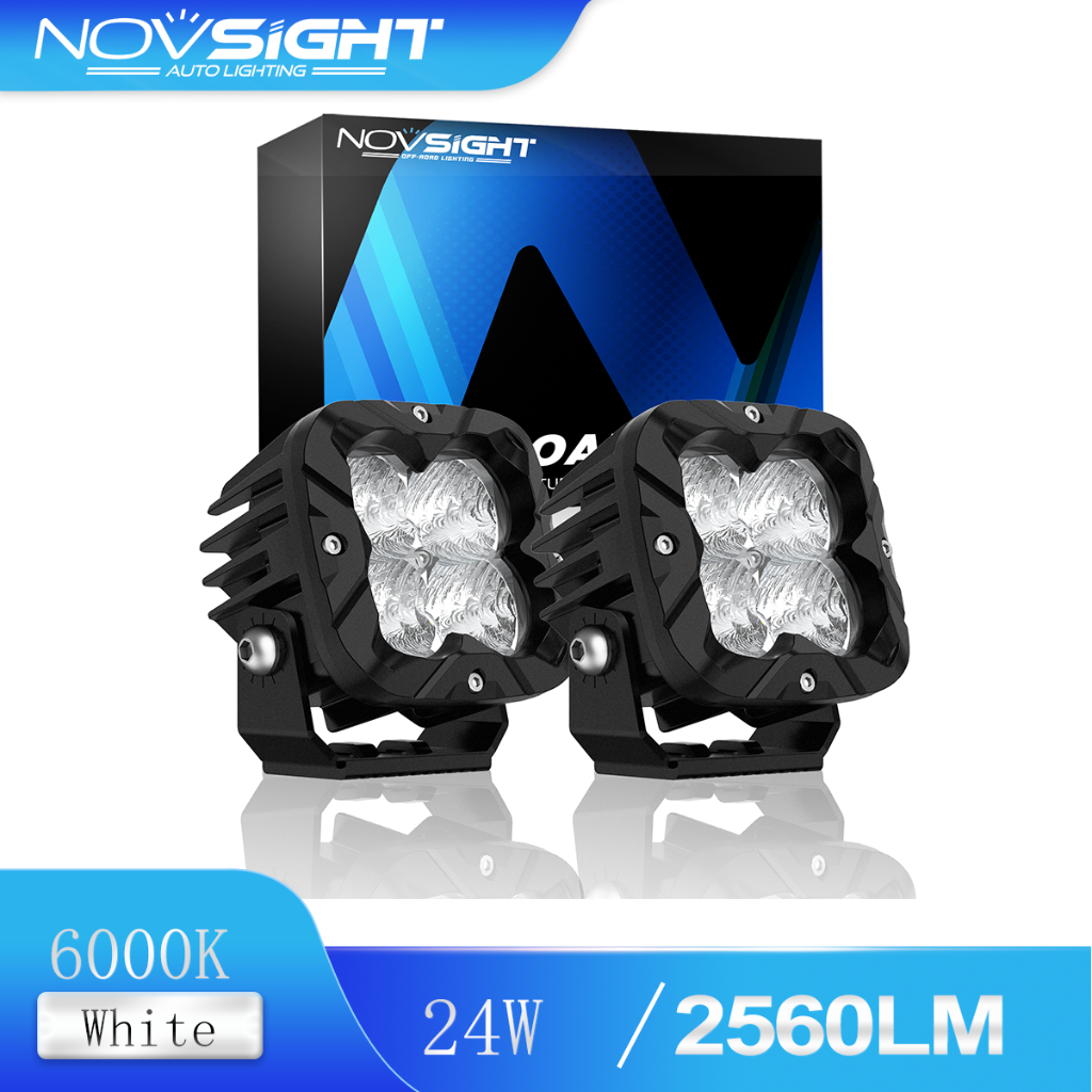 Novsight 3 Inch Square Off-Road LED Pods working Lights for Truck ...